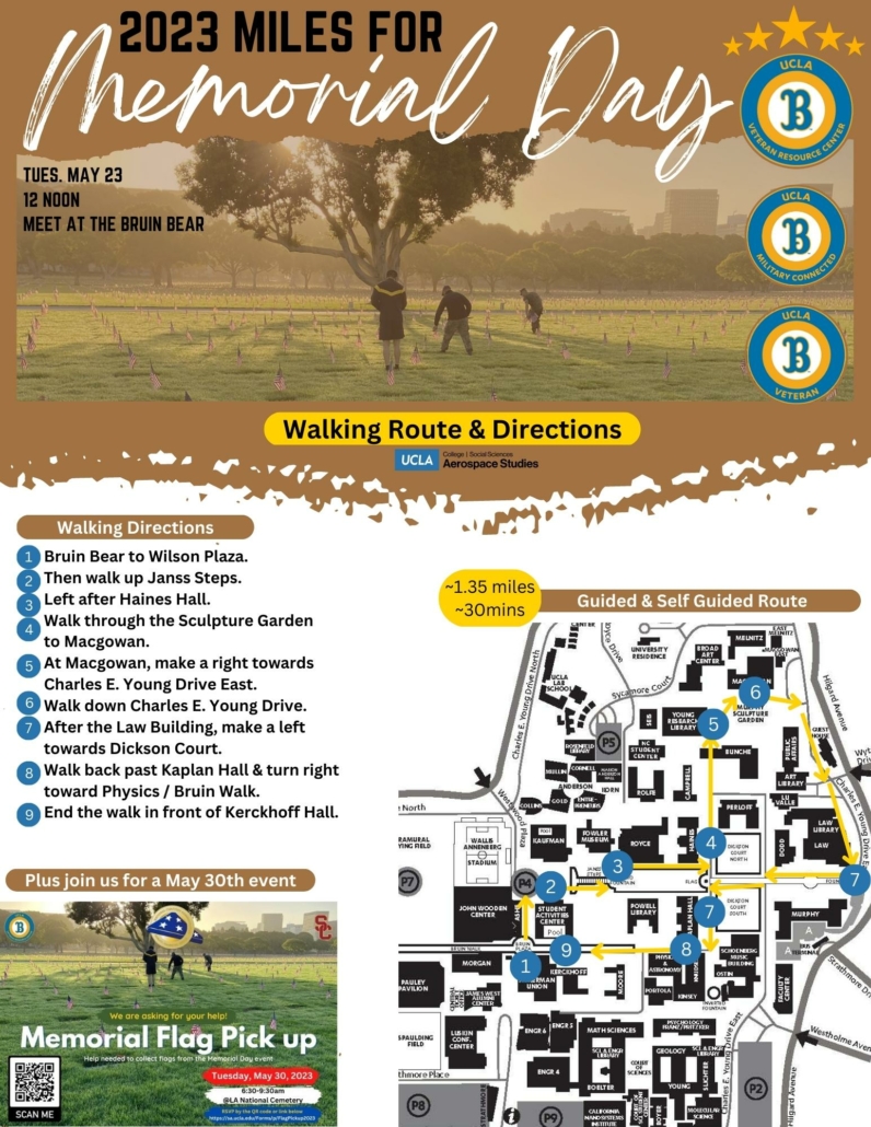 Miles for Memorial Day with Air Force ROTC - UCLA Naval Science